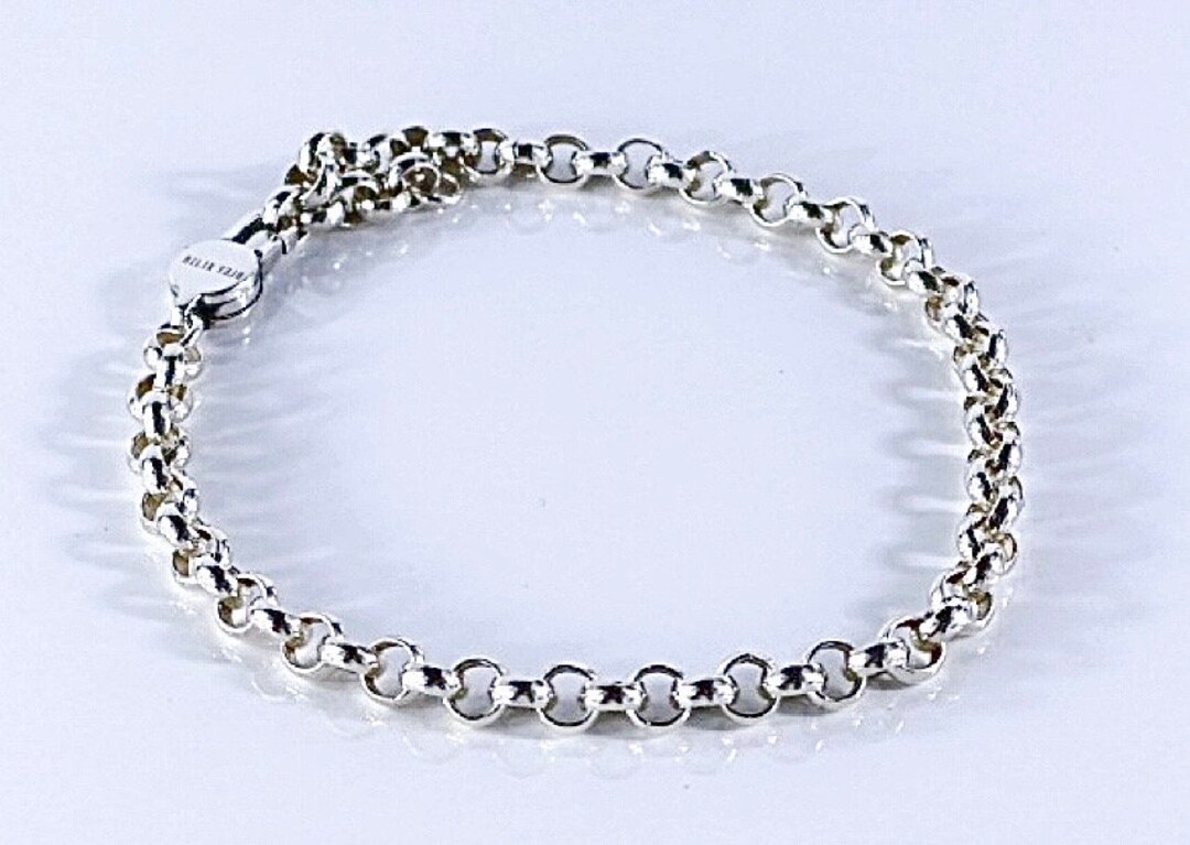 Anklet Rolo Chain Bracelet Silver Leg Jewelry Jewelry 925 Silver ...
