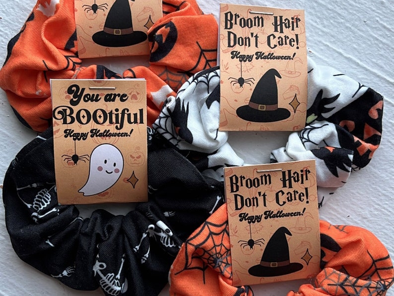 Digital Download | Halloween Scrunchies Tag | 1.75x5 Inches | Print and ...