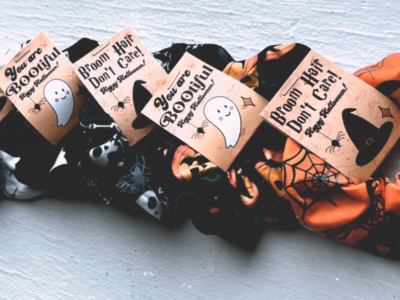 Digital Download | Halloween Scrunchies Tag | 1.75x5 Inches | Print and ...