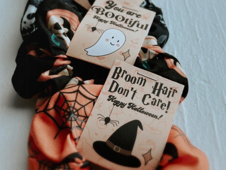 Digital Download | Halloween Scrunchies Tag | 1.75x5 Inches | Print and ...