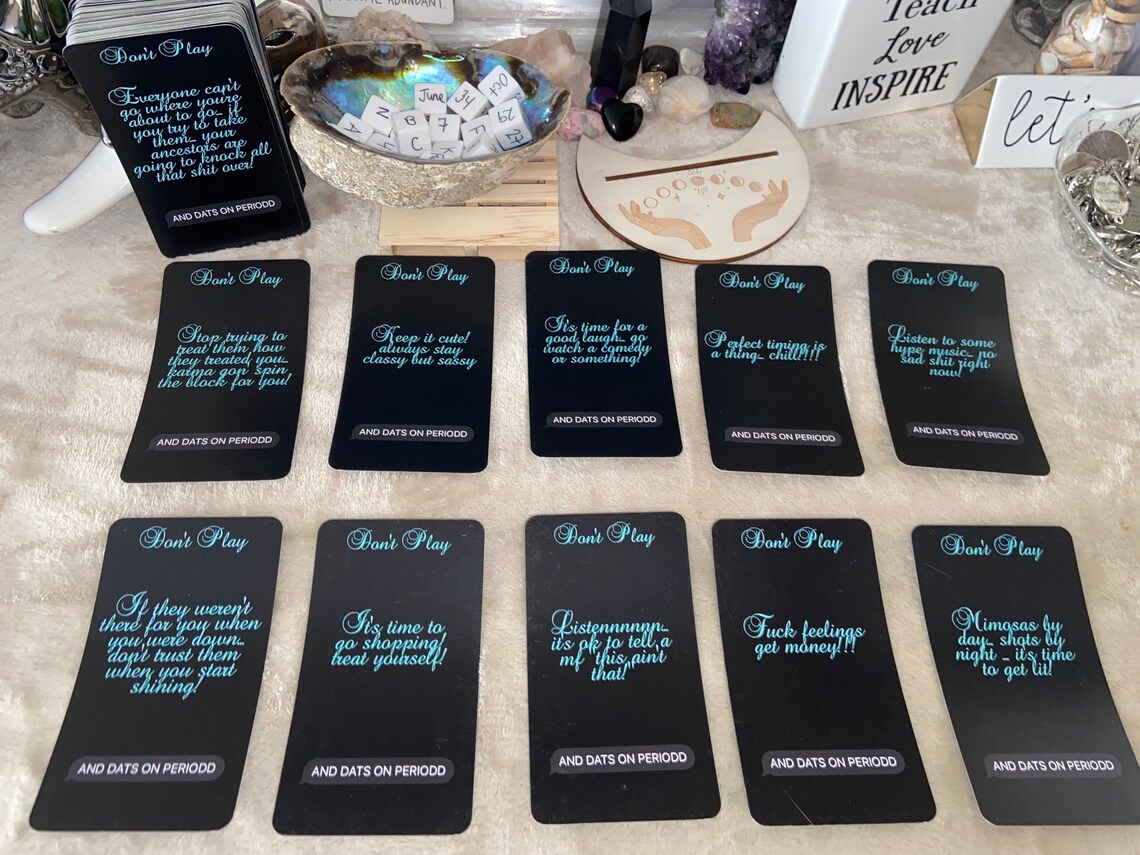 Not Ya Basic Oracle Deck/black Owned PREORDER ONLY - Etsy