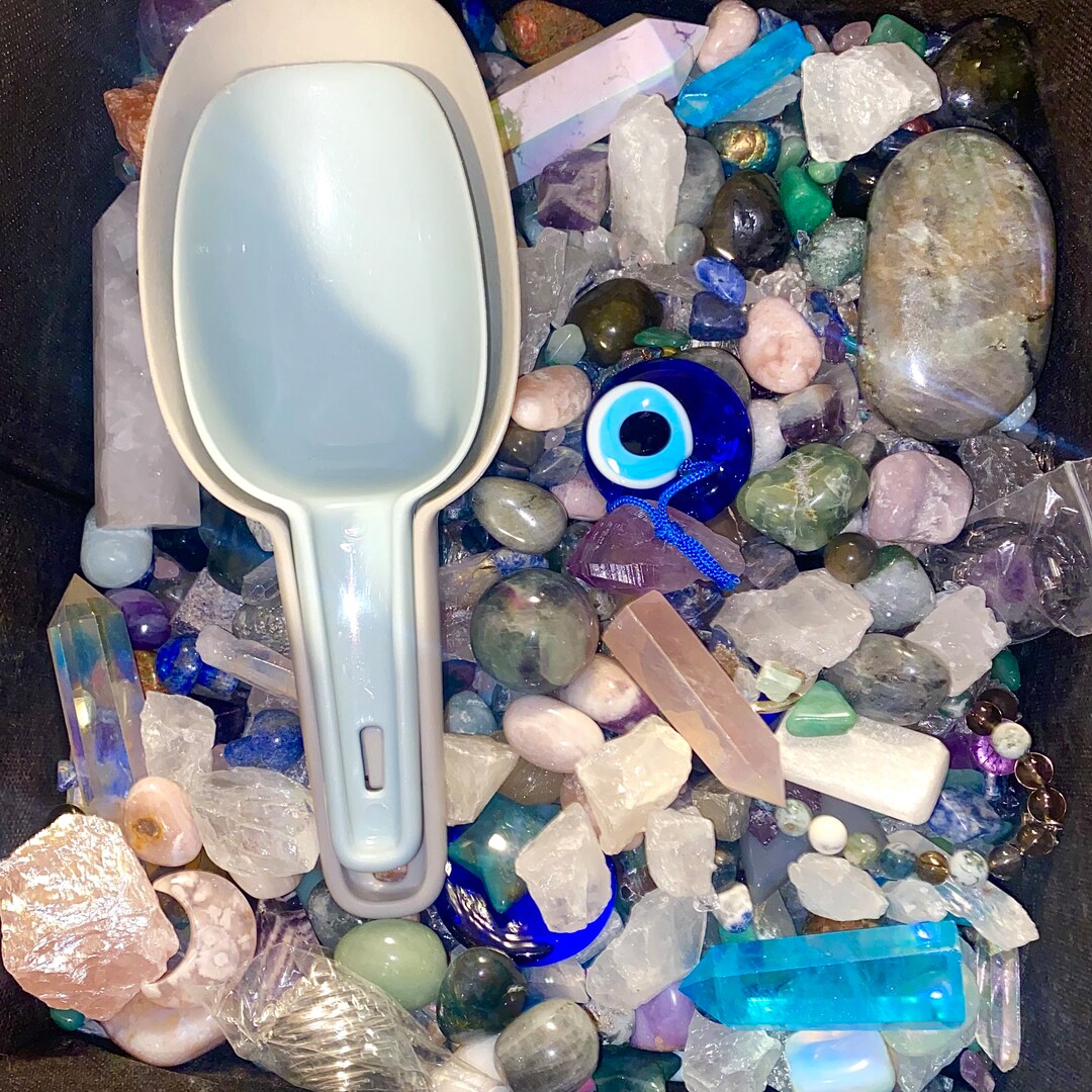 Crystal Confetti Scoop, Genuine Crystals - Etsy