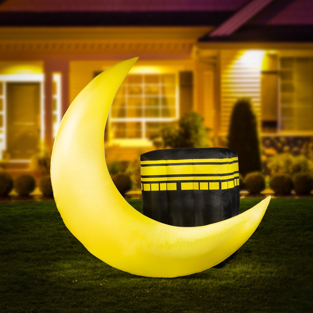 Kaaba With Crescent Moon Inflatable - Etsy