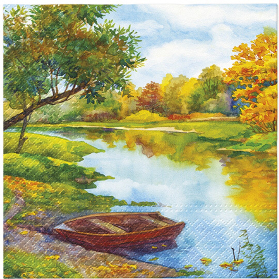 Fall Decoupage Paper Napkins, Autumn Decorative Luncheon Napkin, Whole ...