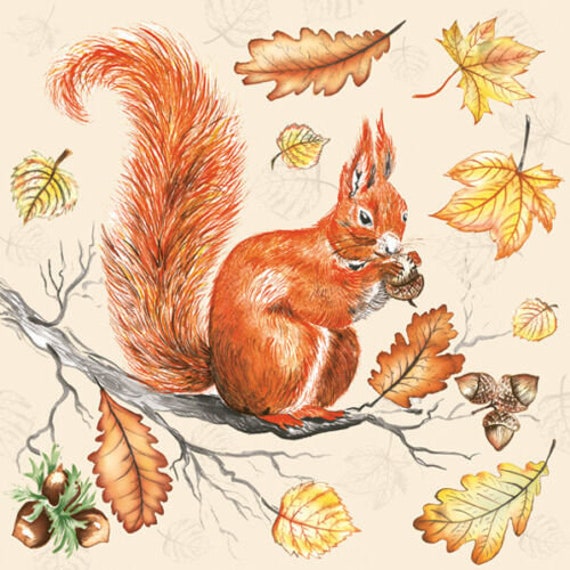 Decoupage Napkins Fall Fall Paper Napkins Decoupage - Etsy