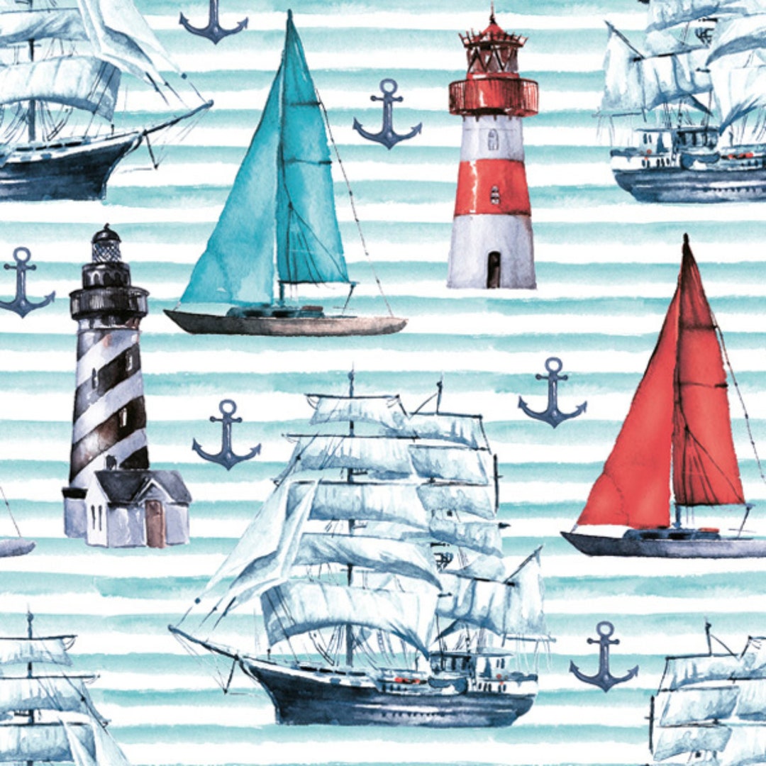 Decoupage Napkins Marine, Decoupage Napkins, Decoupage Paper for ...