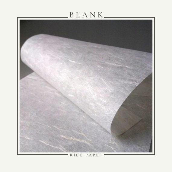 Rice Paper Blank Rice Paper Mulberry Paper Printable Rice | Etsy