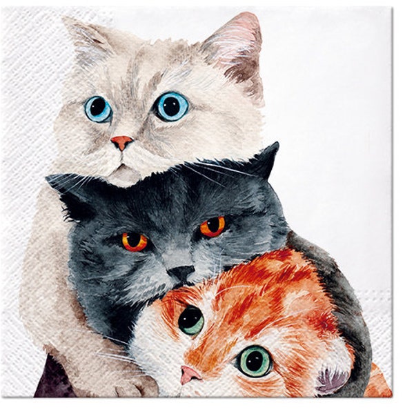 Decoupage Cat - Etsy