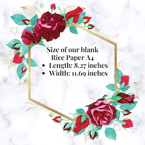 Rice Paper, Blank Rice Paper, Mulberry Paper, Printable Rice Paper ...