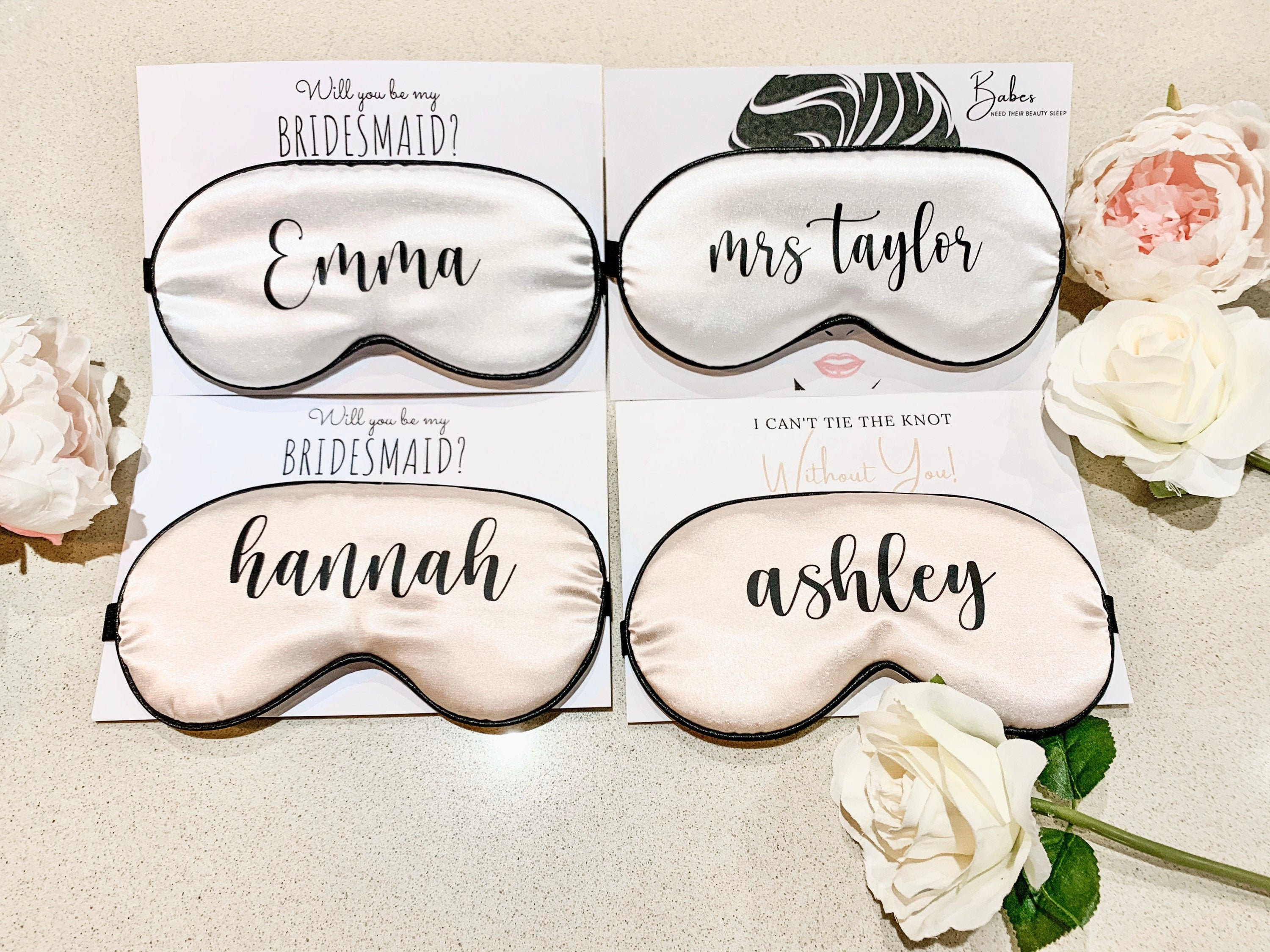 Custom Eye Mask | Personalized Sleep Mask | Custom Satin Eye Mask ...
