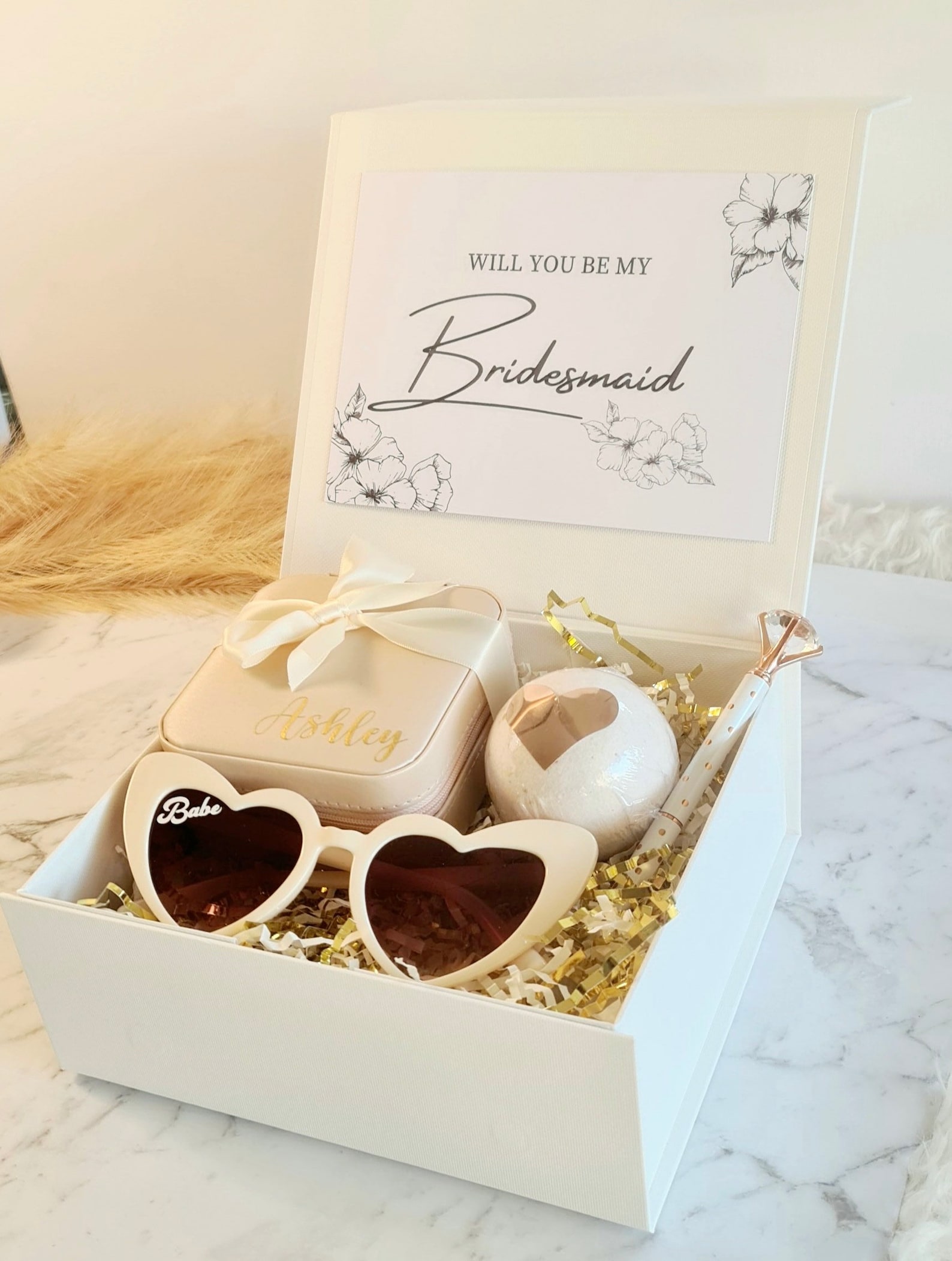 PERSONALISED Bridesmaid Proposal Gift Box, Custom Gift Box, Will You Be ...