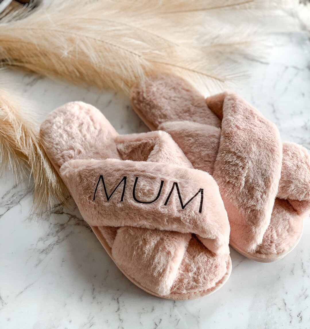 MUM SLIPPERS Mothers Day Gift - Super Fluffy Memory Foam Slippers, Gift ...
