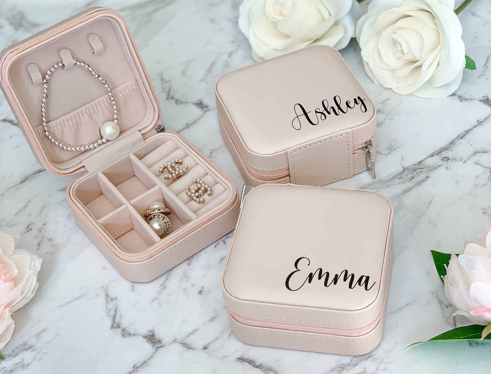 Personalized Jewelry Boxes Bridesmaid Jewelry Box Bridesmaid Etsy