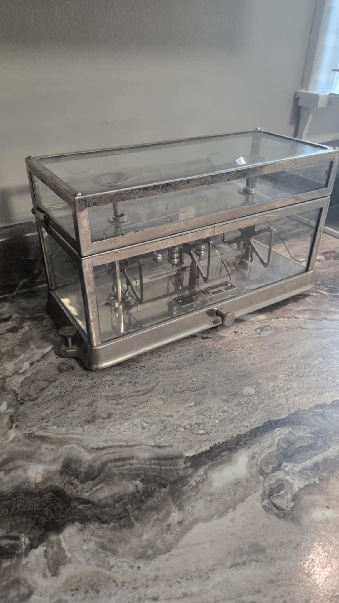 Vintage Torsion Co. Balance Scale - Glass Encased Analytical Balance ...