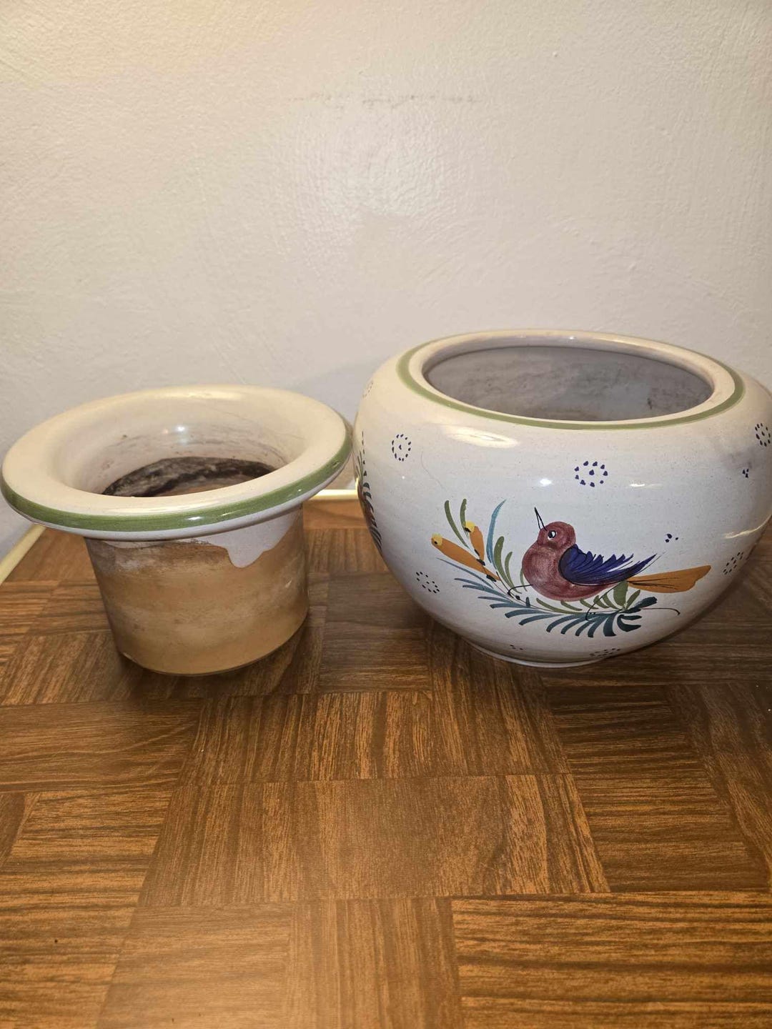 Authentic DERUTA Italian Ceramic Nesting Planter Set - Hand-painted ...