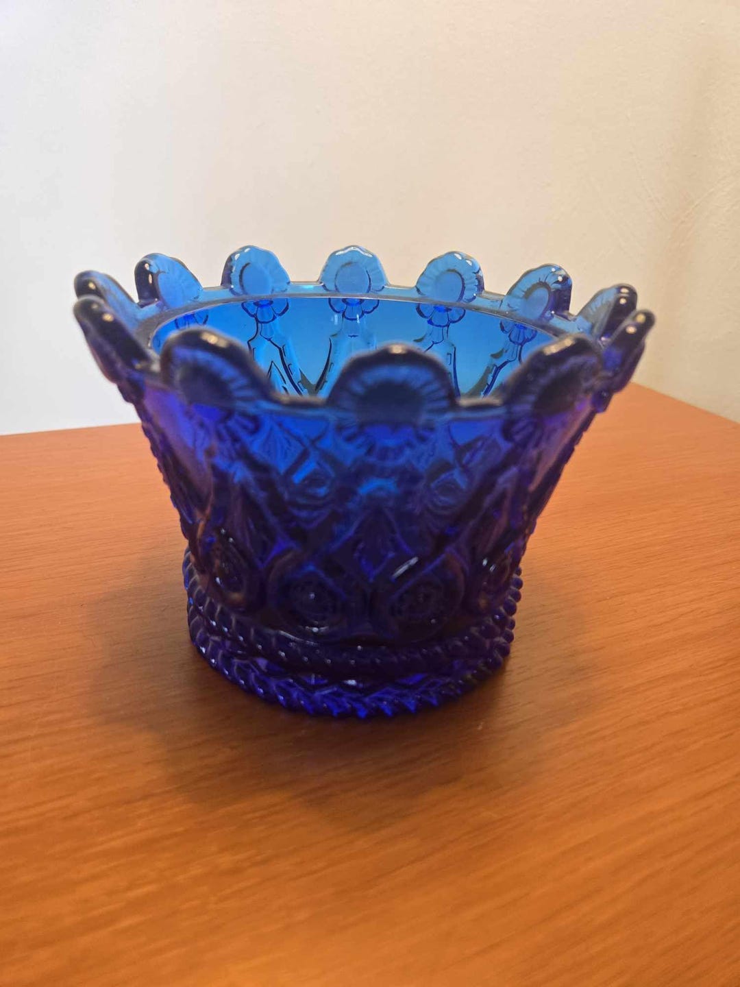 Fostoria 'crown Collection' Royal Blue HAPSBURG Candy Dish Ca. 1960 ...