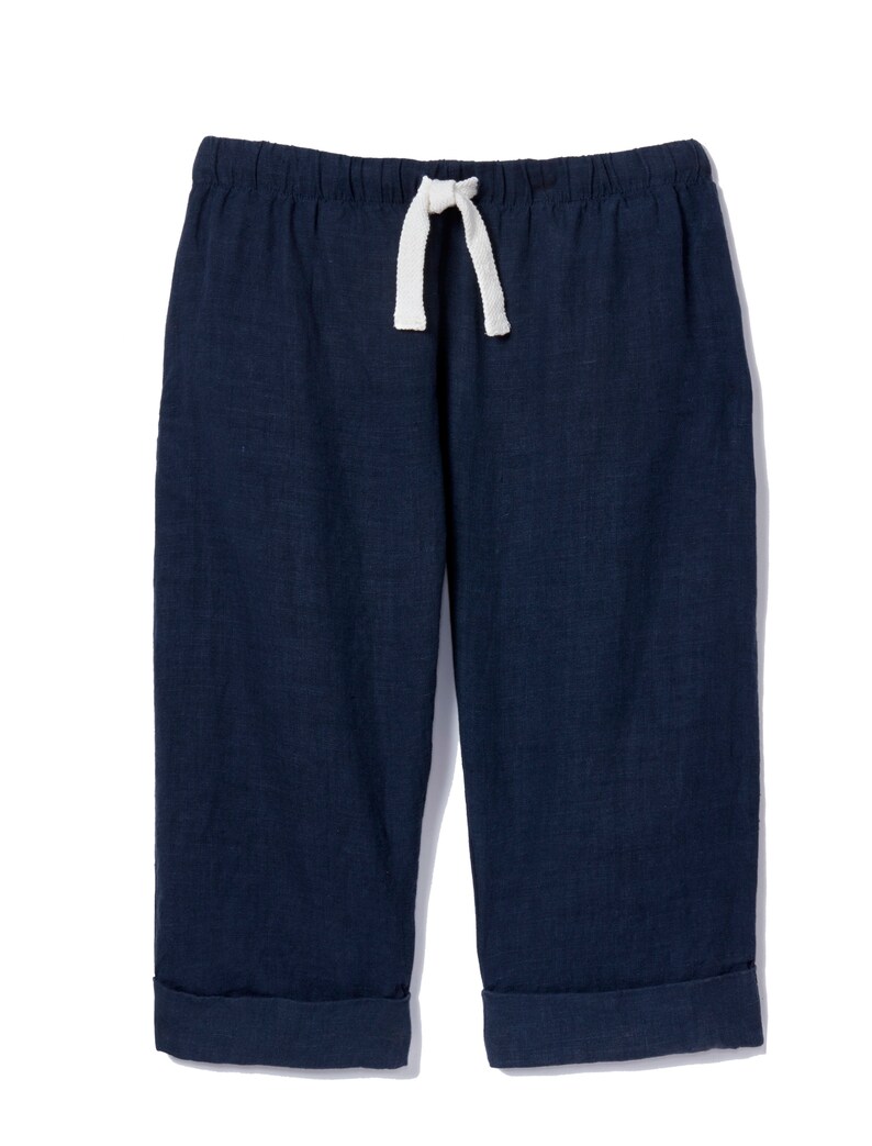 Pez Linen Rayon Blend Short / Navy M-L Sizes - Etsy