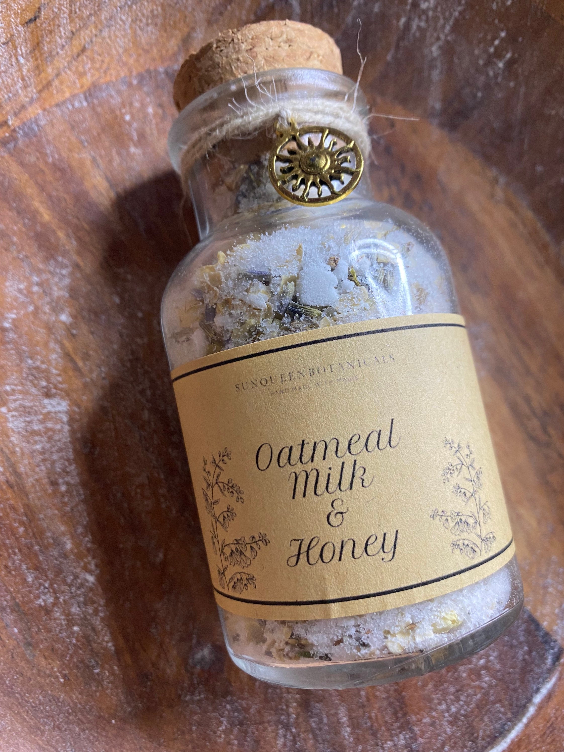Oatmeal Milk & Honey Bath Salts Milk Bath Bath Soak | Etsy