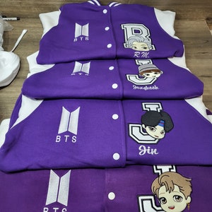 BTS/BT21, Varsity Style Jacket. - Etsy