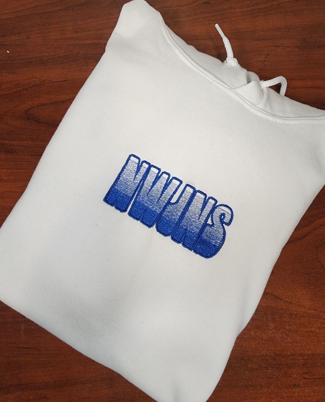 New Jeans, NWJNS Logo, Embroiderd With Gradient - Etsy