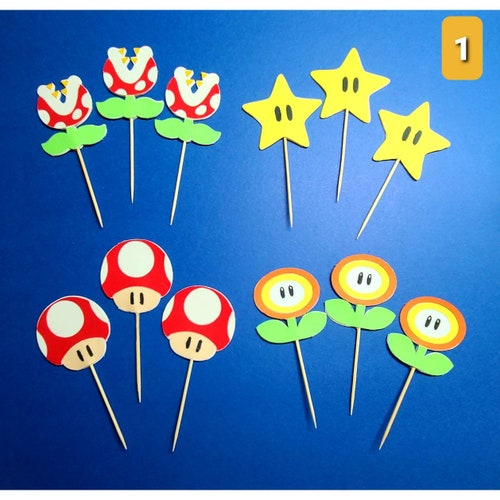 Retro Super Mario Star Tree Topper With Hat. This 8bit | Etsy UK