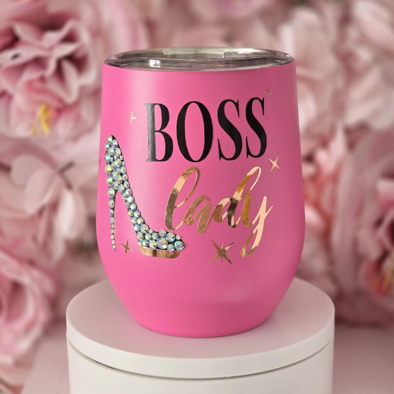 Boss Lady Wine Glass - Etsy