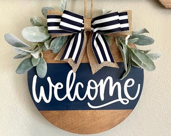 Navy Blue Door Sign - Etsy