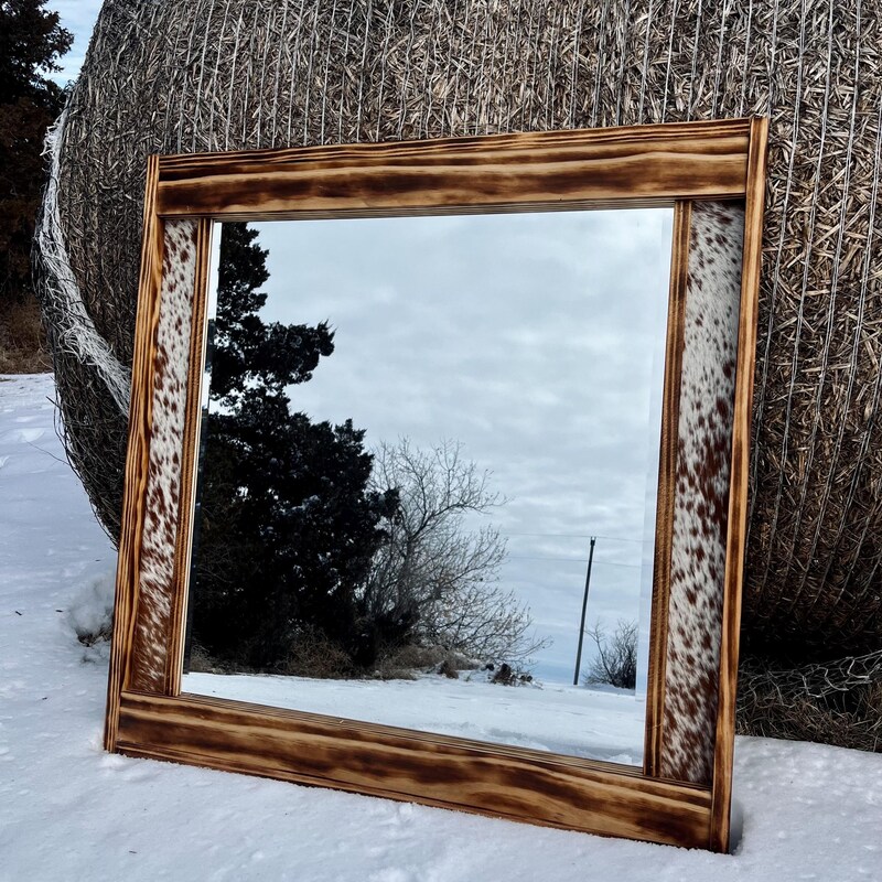 Large Farmhouse Mirror - Etsy