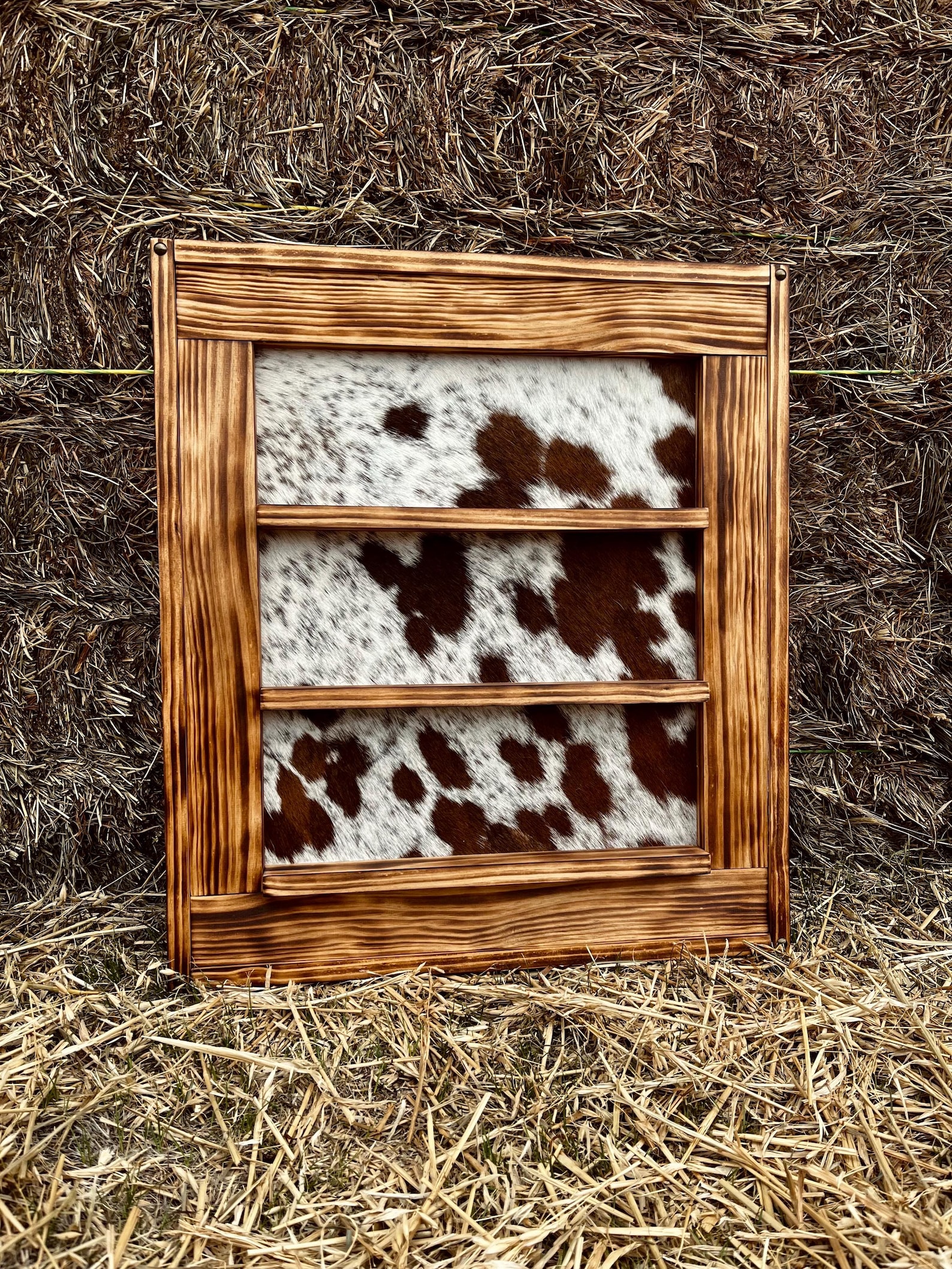 Genuine Cowhide Belt Buckle Display • Western Shelf • - Etsy