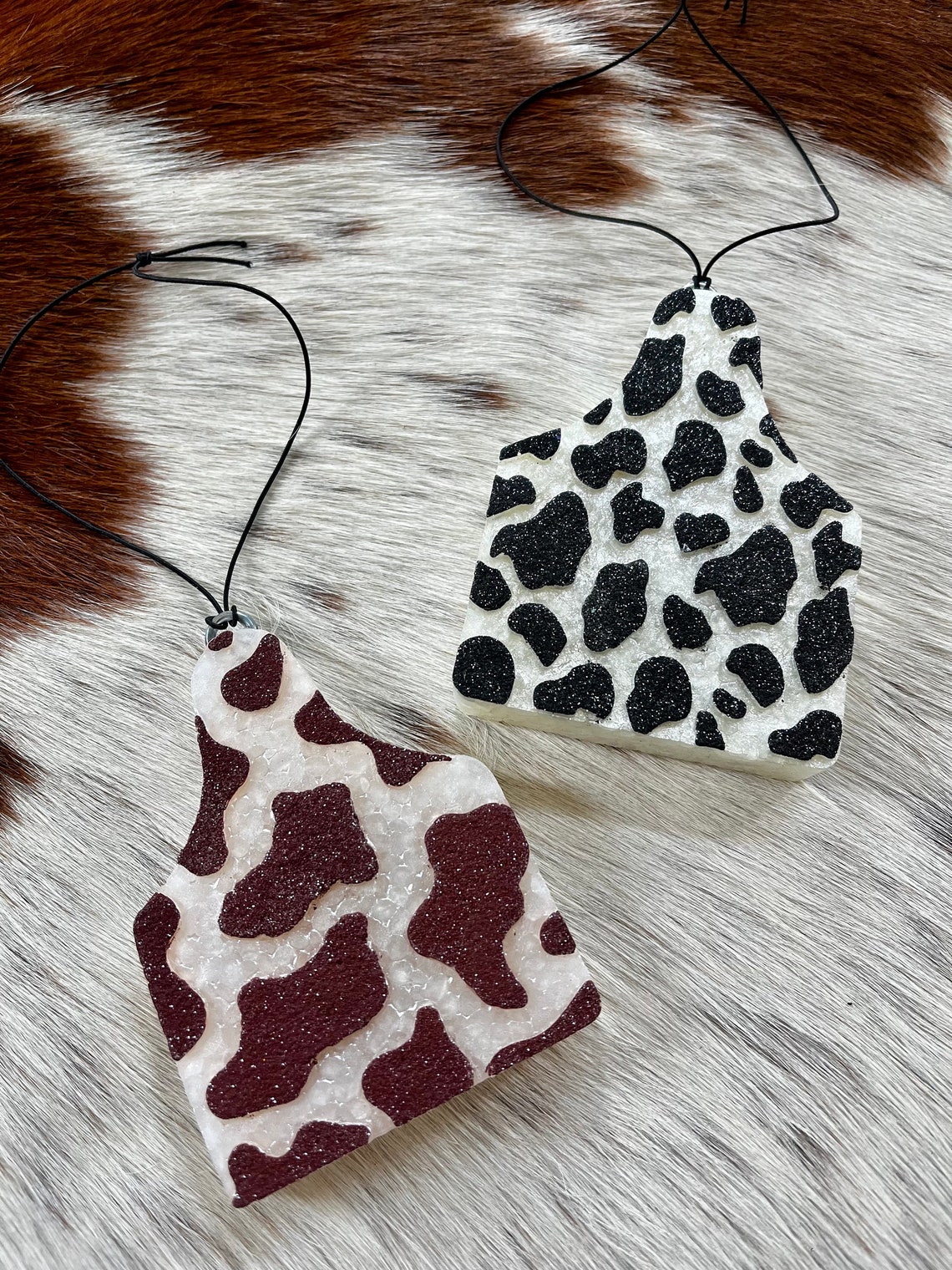 Cow Ear Tag Freshie Western Car Cow Air Freshner - Etsy