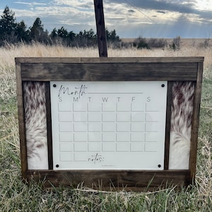 Western Calendar • Genuine Cowhide Oversized Planner - Etsy