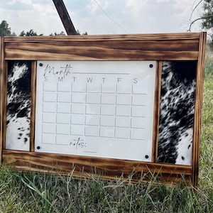 Western Calendar • Genuine Cowhide Oversized Planner - Etsy