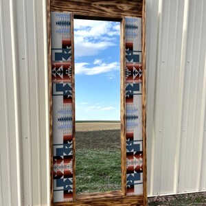 Pendleton Oversized Mirror Rosewood Western Home Etsy