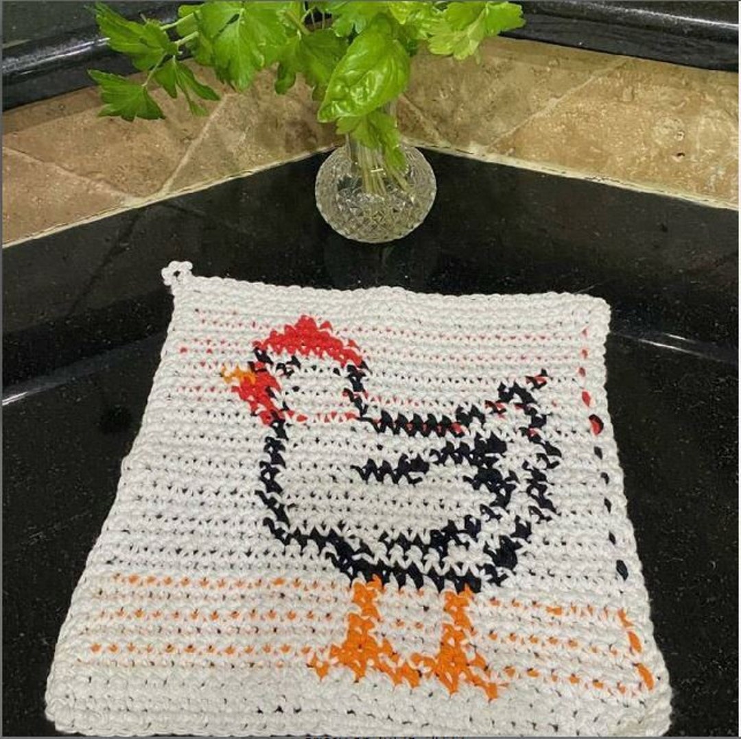 Easy Chicken Crochet Tapestry Pattern - Etsy