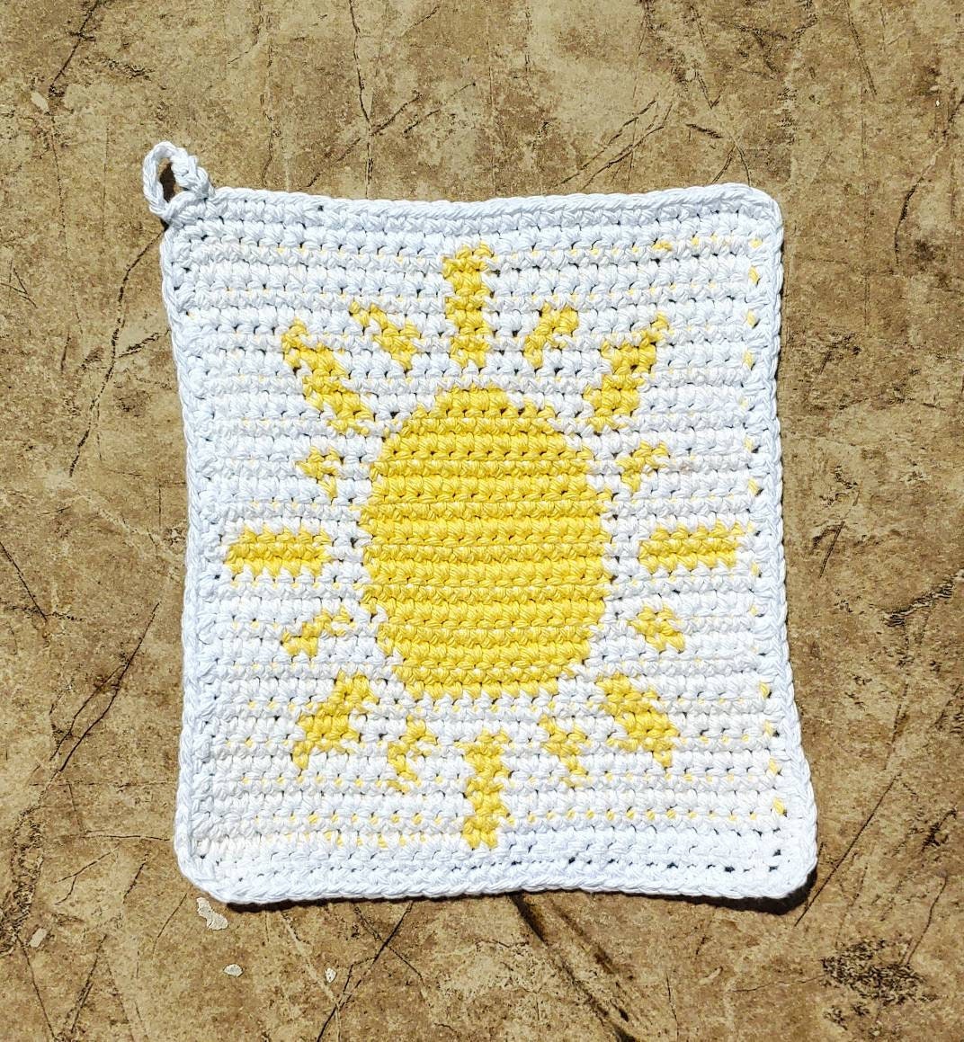 Easy Sunshine Colorwork Tapestry Crochet Pattern - Etsy
