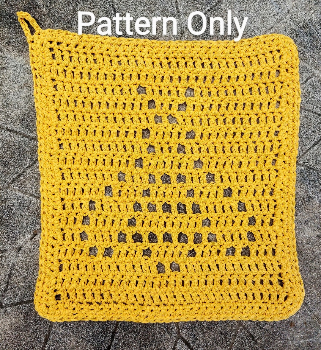 Easy Bumble Bee Crochet Pattern Filet Style Square - Etsy