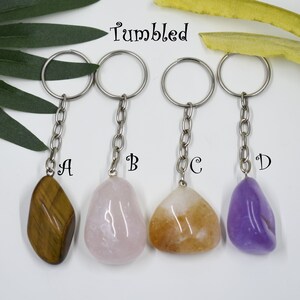 Gemstone Keychain - Etsy