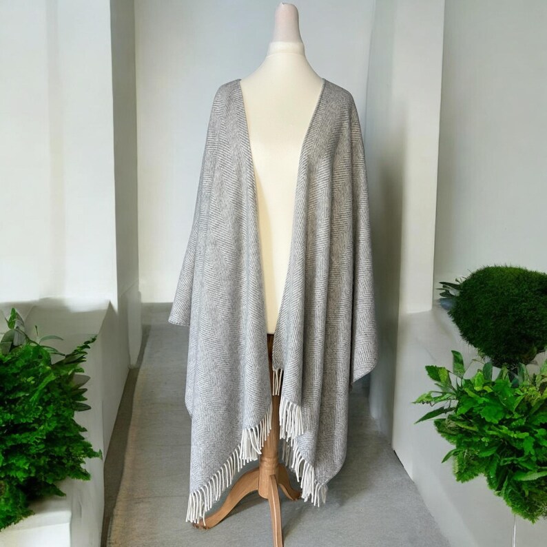 Merino Wool Shawl Soft Wool Wrap Wool Blanket Gift for Her Oversized ...