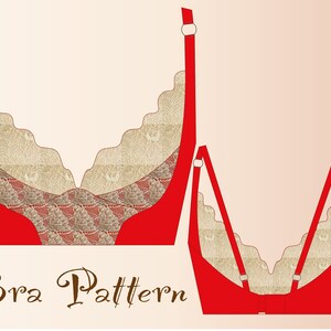 Making Bra Pattern Pdf Lingerie Sewing Pattern Pdf Bra Sewing Pattern ...