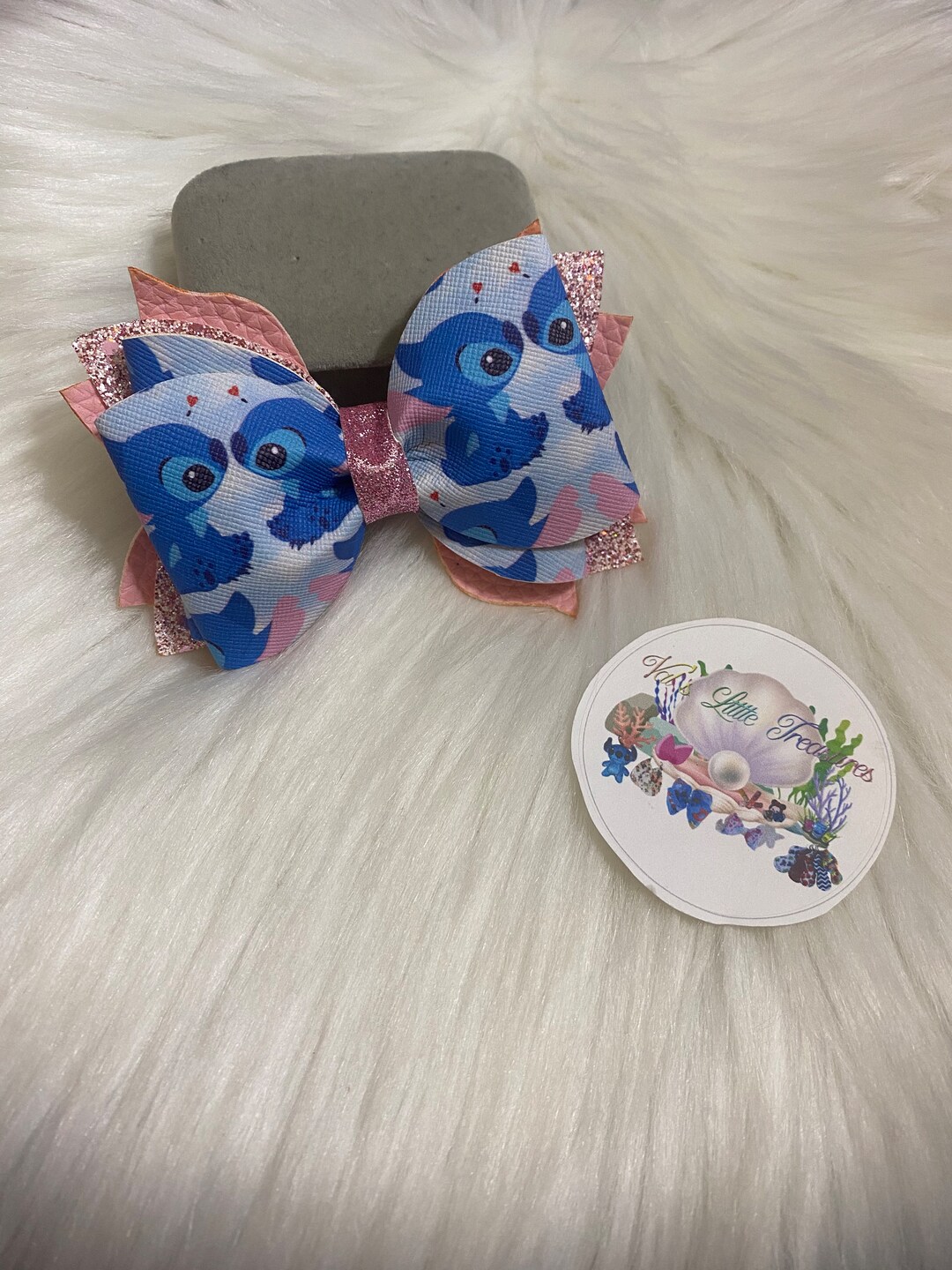 Stitch Bow, Stitch Hairbow, Lilo and Stitch Bow, Moños, Lazos Para ...