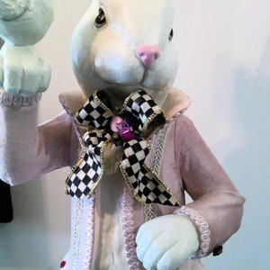 Whimsical Alice in Wonderland Inspired Easter Rabbit. Wonderland White ...