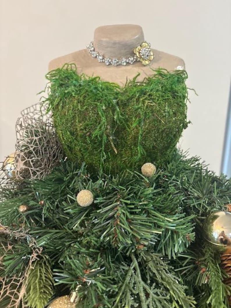 Custom Christmas Tree Mannequin Tree | Glam Christmas Centerpiece ...