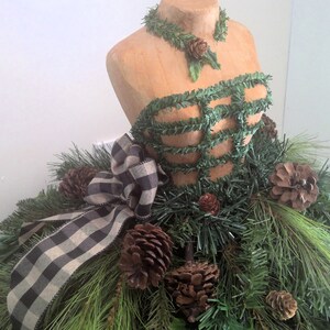 Mannequin Tree Unique Christmas Tree Christmas Centerpiece Decorated ...