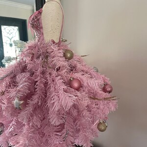 Bling Pink Christmas Tree Dress Form Mannequin Tree Mannequin Christmas ...