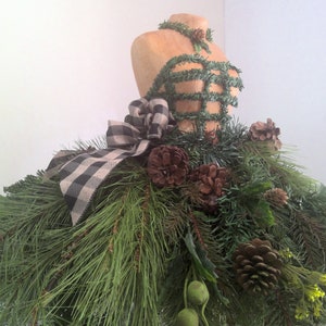 Mannequin Tree Unique Christmas Tree Christmas Centerpiece Decorated ...