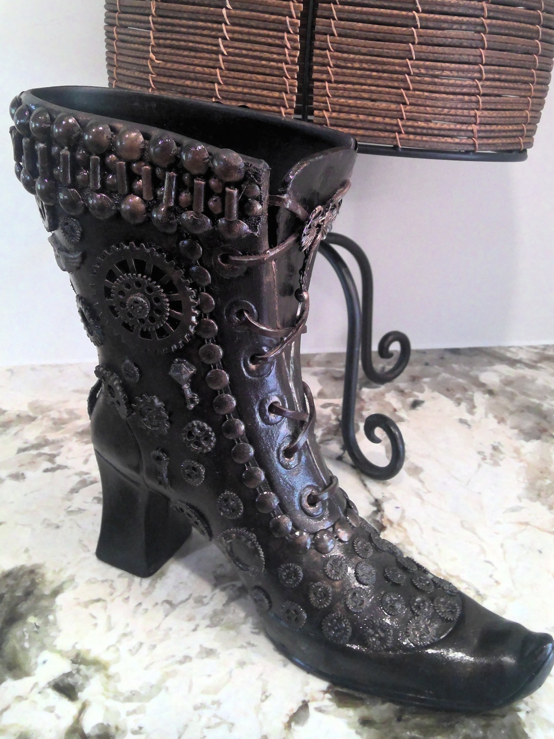 Steampunk Cosplay Boot Decoration, Gothic Boot, Ceramic Boot, Witch ...