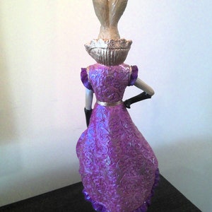 Gold Dapper Whimsical Hand Painted Black and White Check Rabbits ...