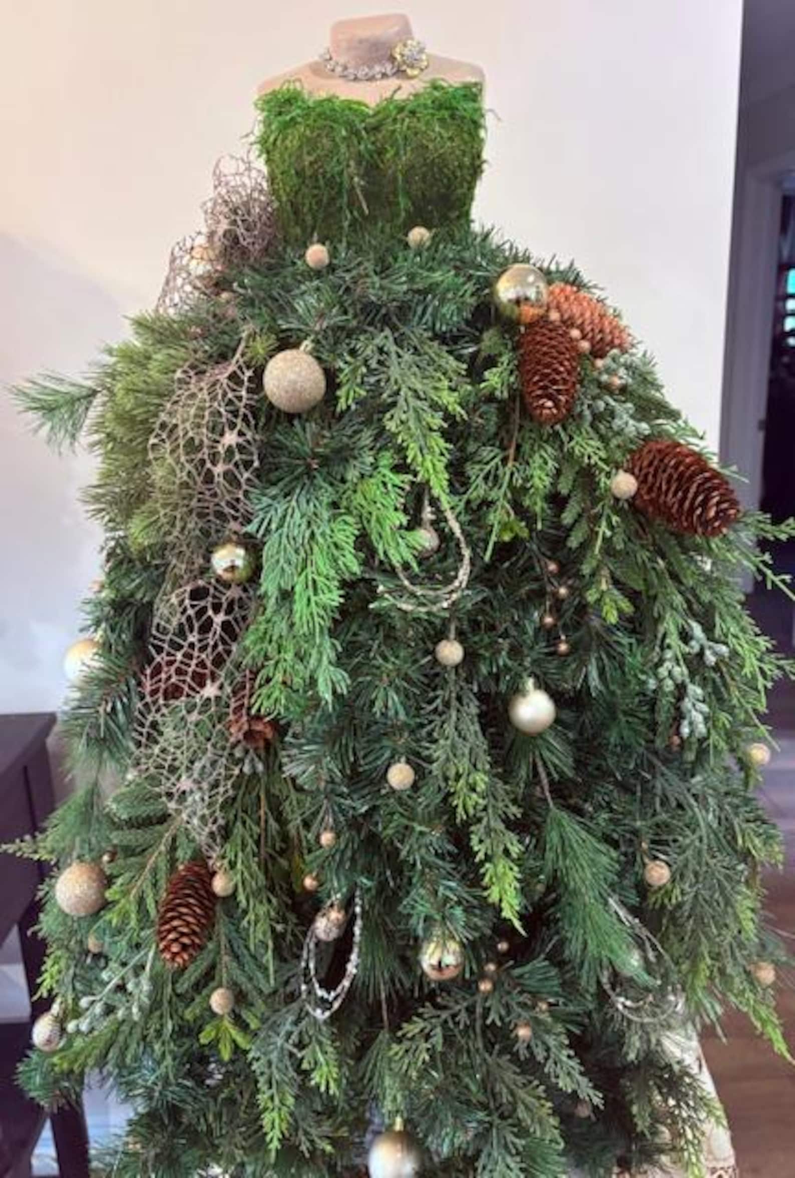 Custom Christmas Tree Mannequin Tree | Glam Christmas Centerpiece ...