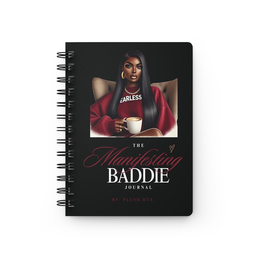 Manifesting Baddie Spiral Bound Journal 5B - Empowering Notes ...