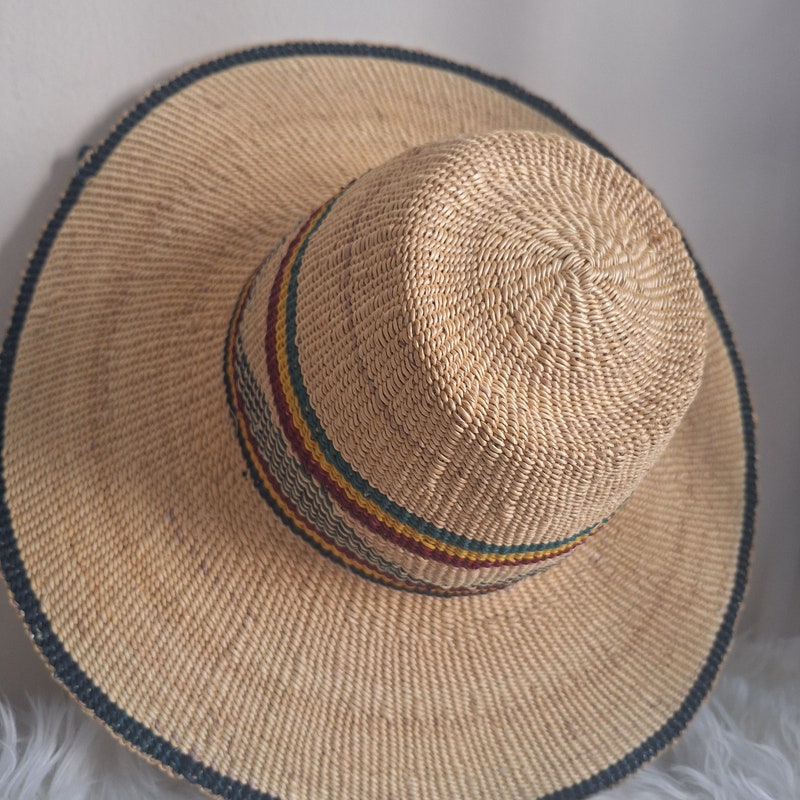 African Straw Hat - Etsy